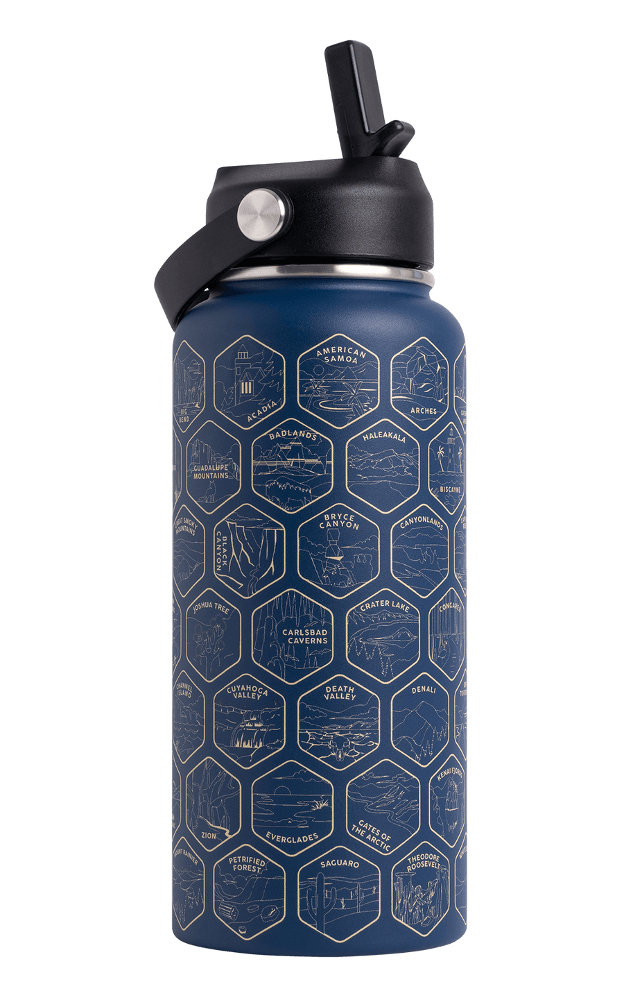 National Parks Water Bottle | Bucket List Sticker Bottle - Let’s Wander ...
