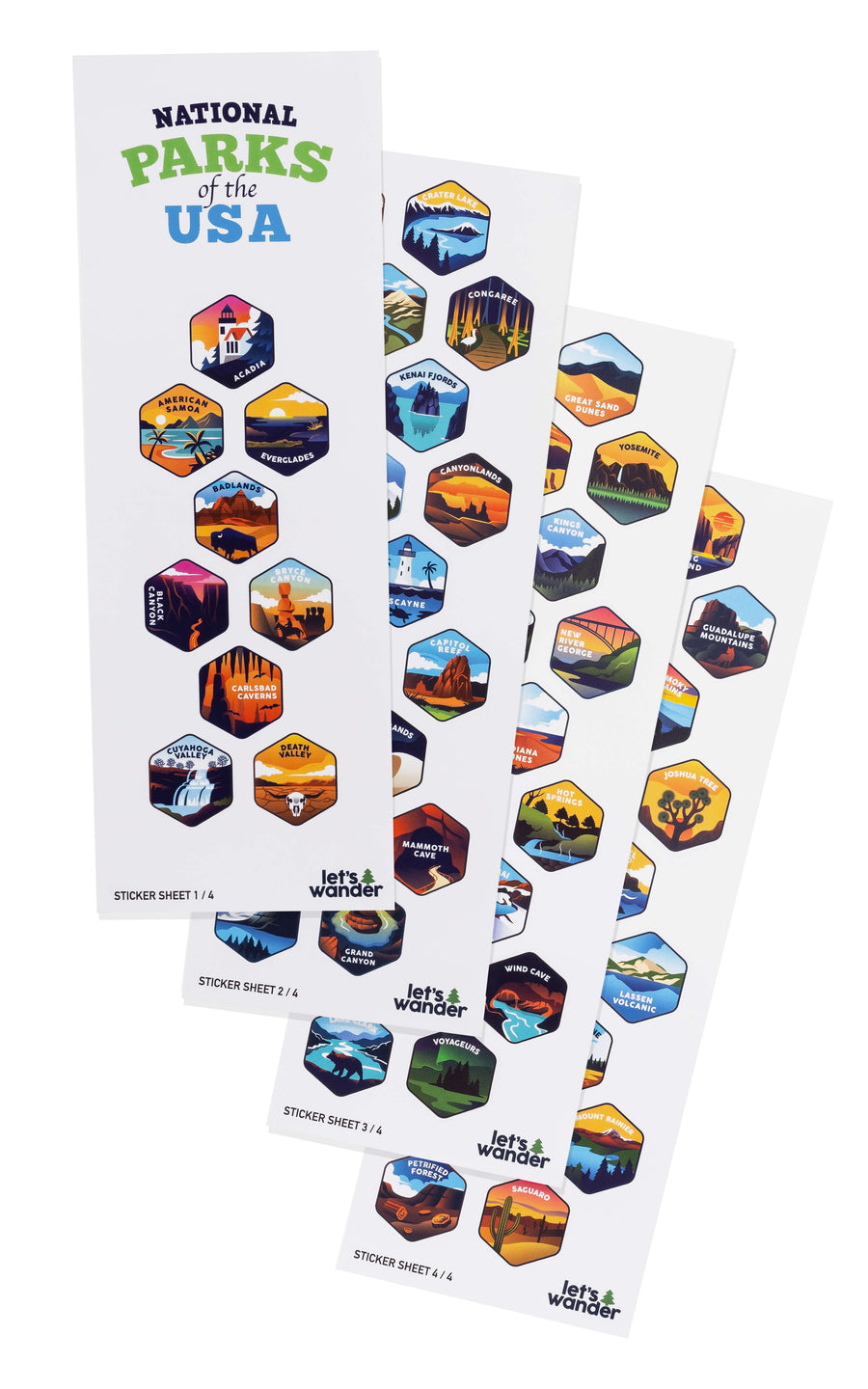 National Parks Water Bottle | Bucket List Sticker Bottle - Let’s Wander ...